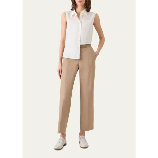 Akris Cotton Voile Button-down Fitted Shirt