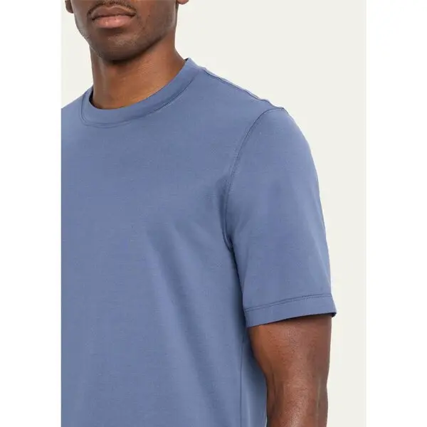 Brunello Cucinelli Cotton English Rib Half-zip Sweater - Blue