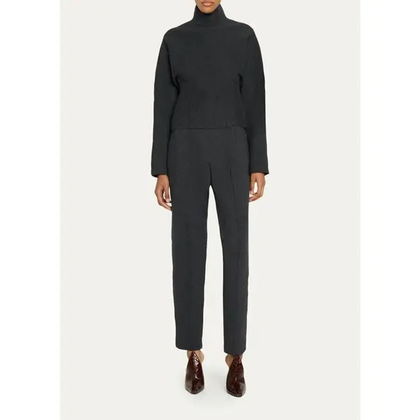 Alaïa High-rise Wool Knit Tapered-leg Pants