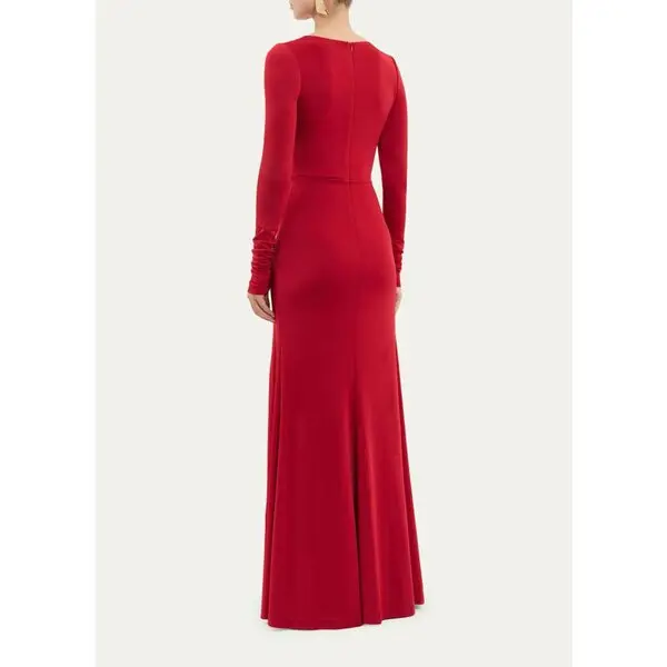 Rebecca Vallance Draped Jersey Maxi Dress