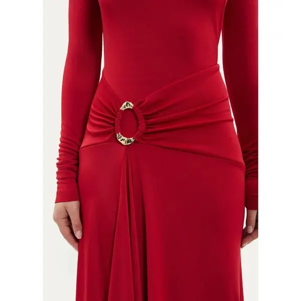 Rebecca Vallance Draped Jersey Maxi Dress