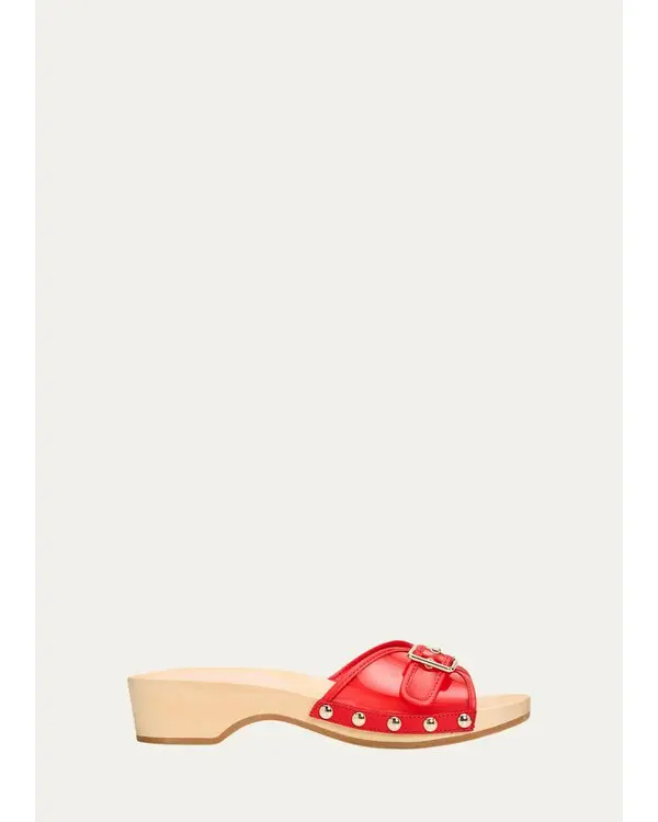 LOEFFLER RANDALL 40mm Paulie Studded Leather Clogs