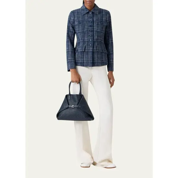 Akris Delia Buttoned Tweed Jacket