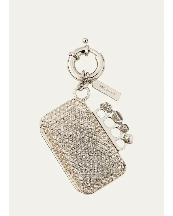 Alexander McQueen Crystal-encrusted Knuckle Clutch Bag Charm