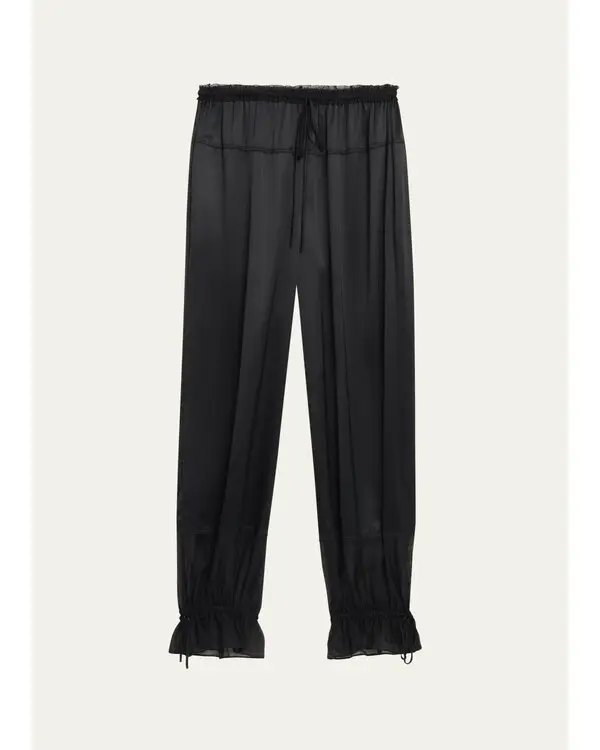 Ulla Johnson Camile Silk Drawstring Pants