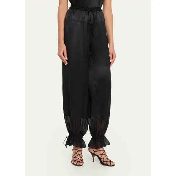 Ulla Johnson Camile Silk Drawstring Pants