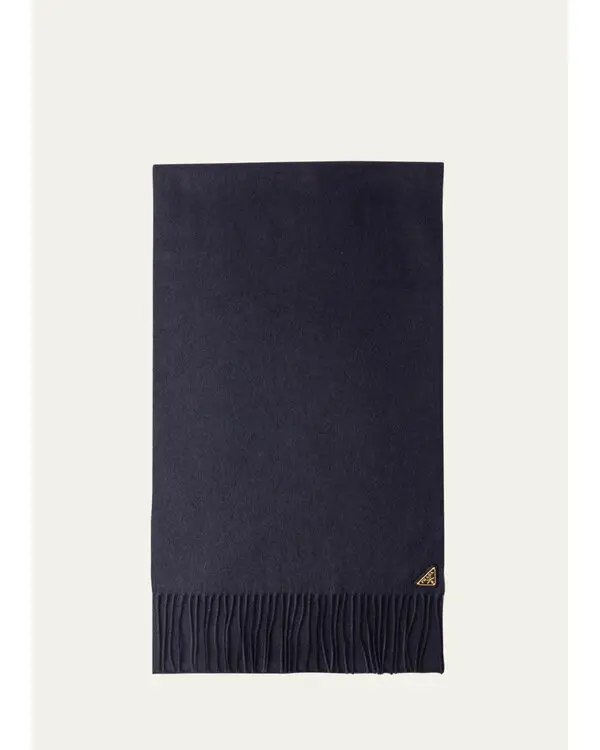 Prada Fringed Silk-cashmere Scarf