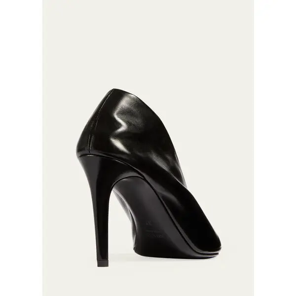 Khaite 85mm Miriam Leather Pumps - Black