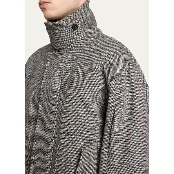 Dries Van Noten Tweed Wool Full-zip Jacket