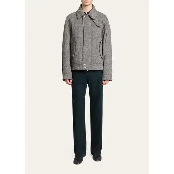 Dries Van Noten Tweed Wool Full-zip Jacket