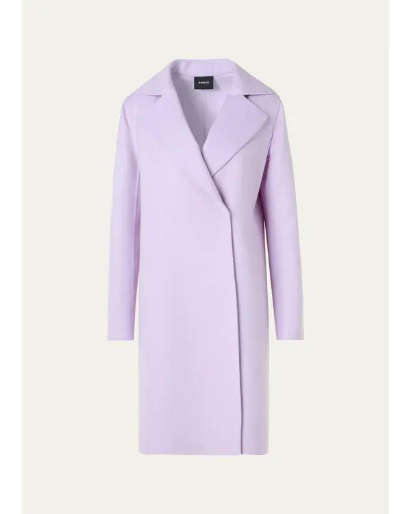 Akris Bera Cashmere-silk Knee-length Coat