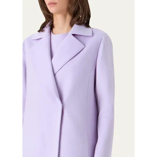 Akris Bera Cashmere-silk Knee-length Coat