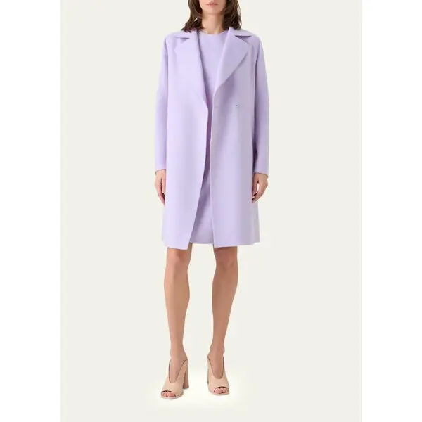 Akris Bera Cashmere-silk Knee-length Coat