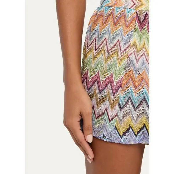 Missoni Zig-zag Lame Shorts Coverup