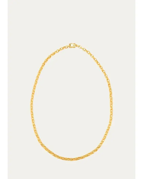 DARIUS 18k Gold Signature Chain Necklace, 17"l