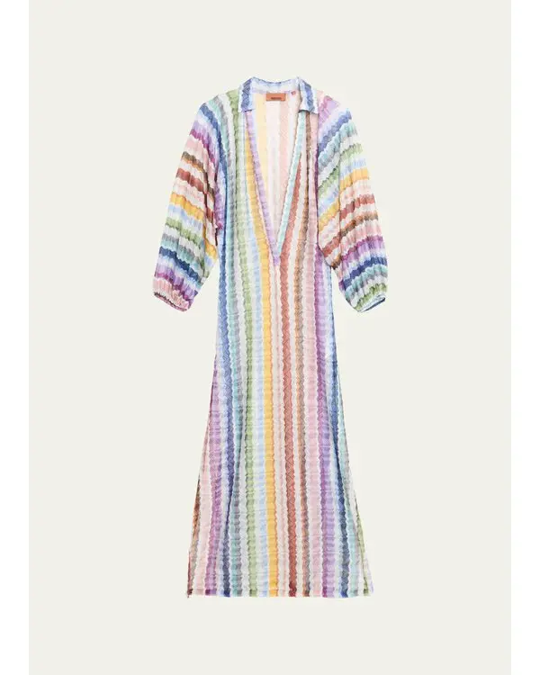Missoni Zig Zag Knit Maxi Dress Coverup