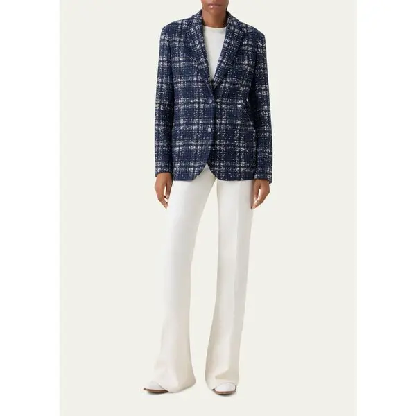Akris Wool-viscose Tweed Kora Jacket