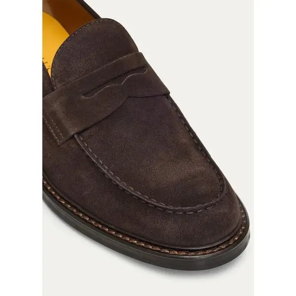 DOUCAL'S Siena Suede Moc-toe Penny Loafers