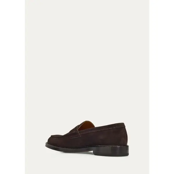 DOUCAL'S Siena Suede Moc-toe Penny Loafers