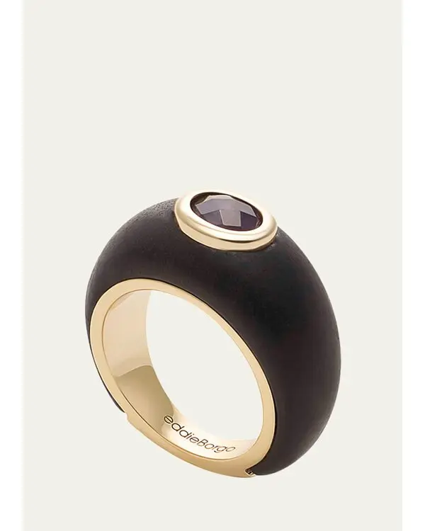 Eddie Borgo Callie Domed Ring - Black