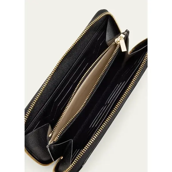 VALEXTRA Portafoglio Leather Zip-around Wallet