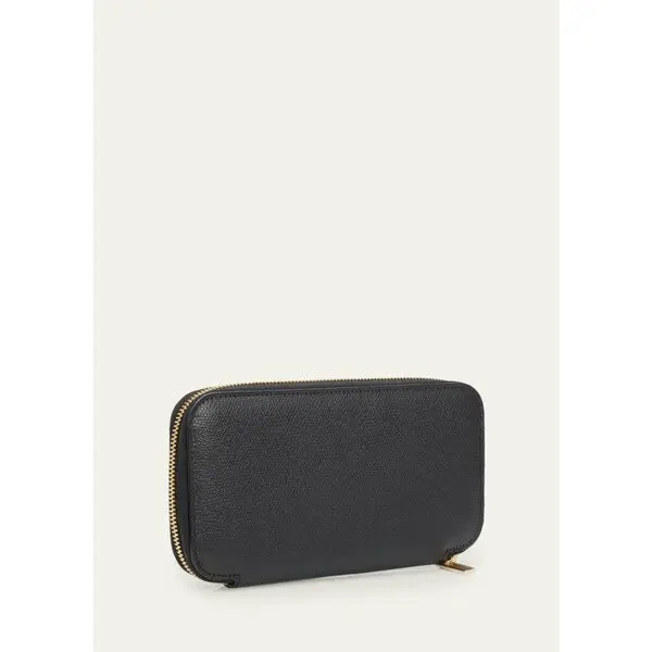 VALEXTRA Portafoglio Leather Zip-around Wallet
