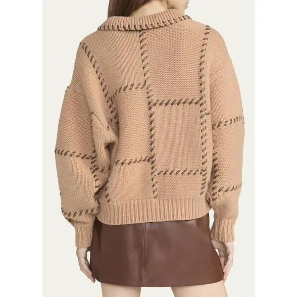 FRAME The Leather Stitch Sweater