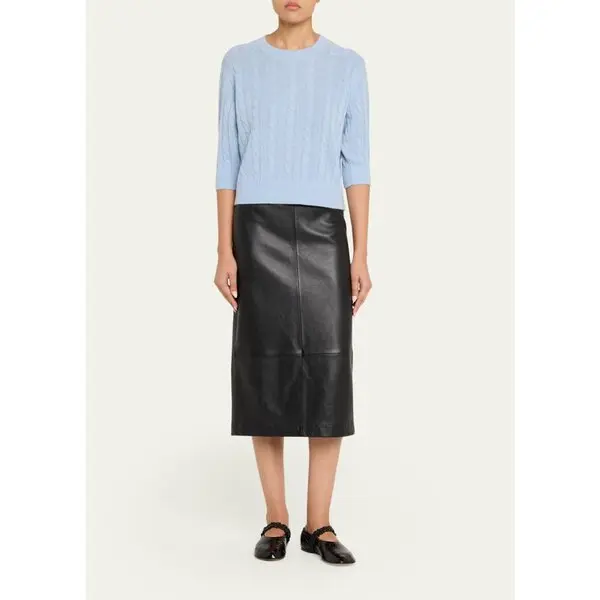 Marc Jacobs Open Back Bow Cable Sweater