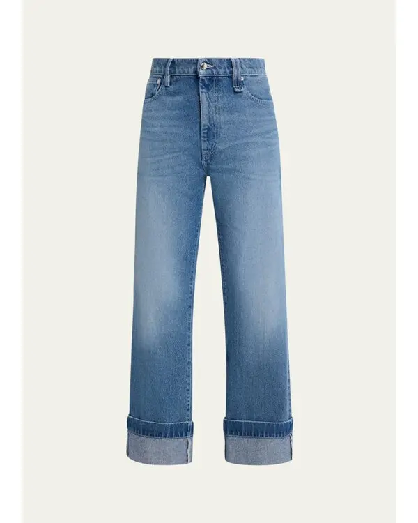 Simone Rocha Embellished Washed Denim Carpenter Jeans
