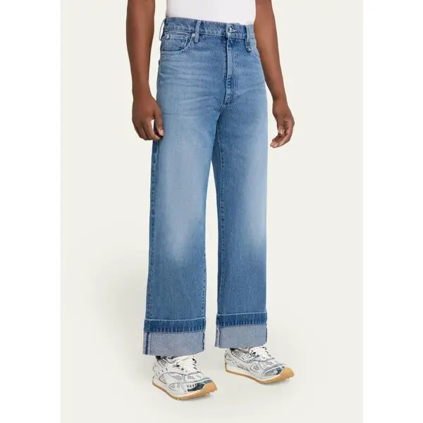 Simone Rocha Embellished Washed Denim Carpenter Jeans
