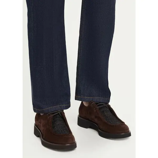 Church's Nelly Tweed And Suede Derby Shoes
