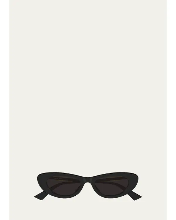 Bottega Veneta 51mm Acetate Oval Sunglasses