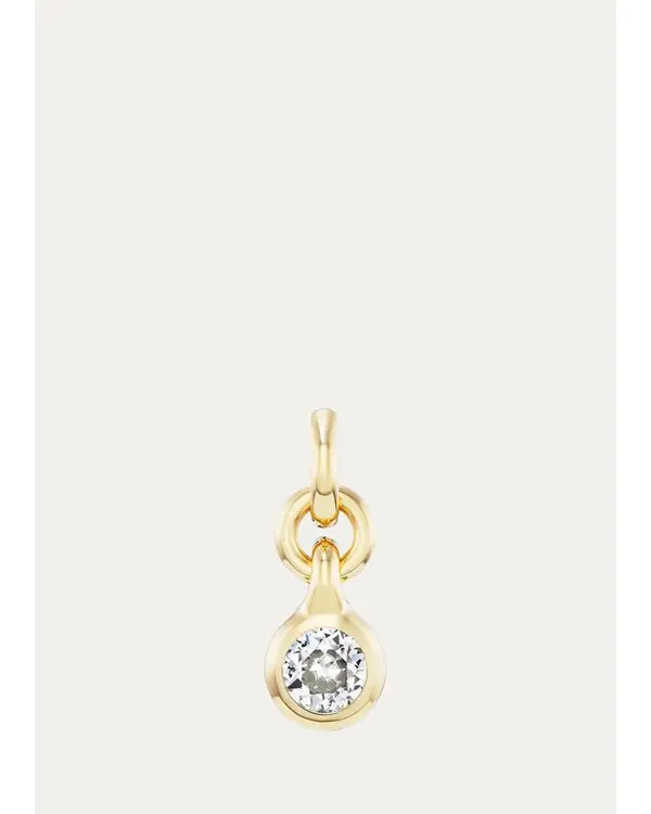 UNIFORM OBJECT 18k Carriage Charm With Round Diamond - Yellow