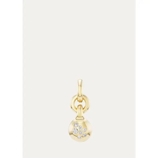 UNIFORM OBJECT 18k Carriage Charm With Round Diamond