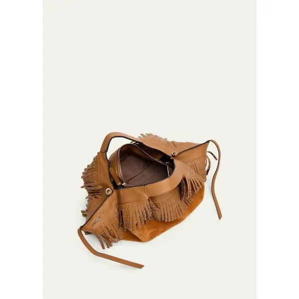 3.1 Phillip Lim Luna Mini Fringe-trim Suede Crossbody Bag