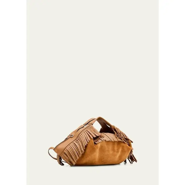 3.1 Phillip Lim Luna Mini Fringe-trim Suede Crossbody Bag