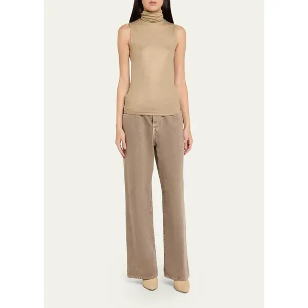 Majestic Filatures Soft Touch Shimmer Turtleneck Tank
