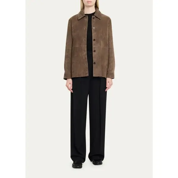 ARMA Vicky Lamb Suede Shirt Jacket