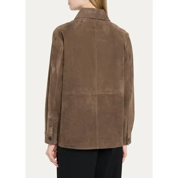 ARMA Vicky Lamb Suede Shirt Jacket