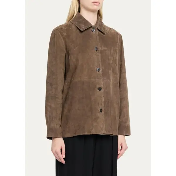ARMA Vicky Lamb Suede Shirt Jacket
