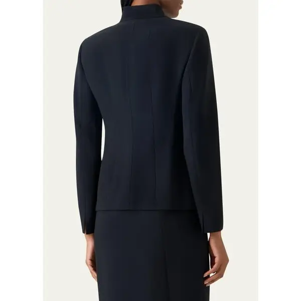 Akris Kay Wool Double-face Short Jacket