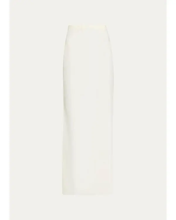 Alaïa Sculpted Column Maxi Skirt - Blanc