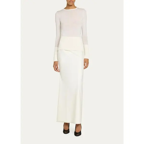 Alaïa Sculpted Column Maxi Skirt