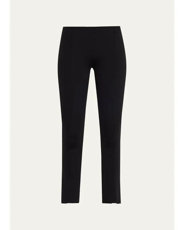 THE ROW Thilde Skinny-leg Crop Split-hem Pants
