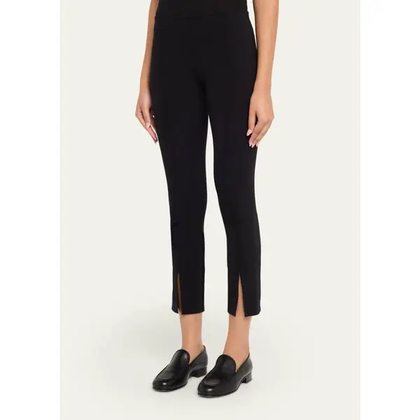 THE ROW Thilde Skinny-leg Crop Split-hem Pants