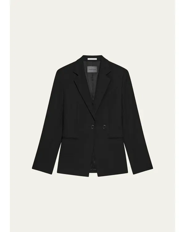 Helmut Lang Wool Gabardine Blazer - Black