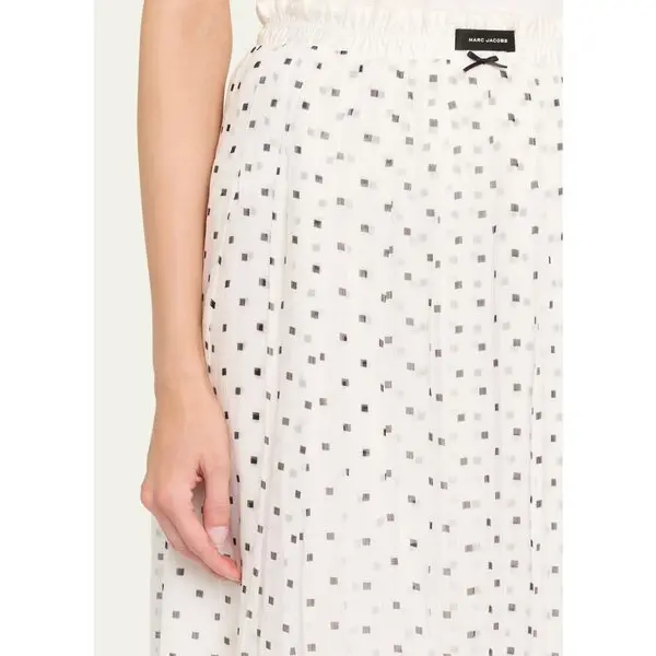 Marc Jacobs Polka-dot Layered Crinkle Chiffon Mini Skirt