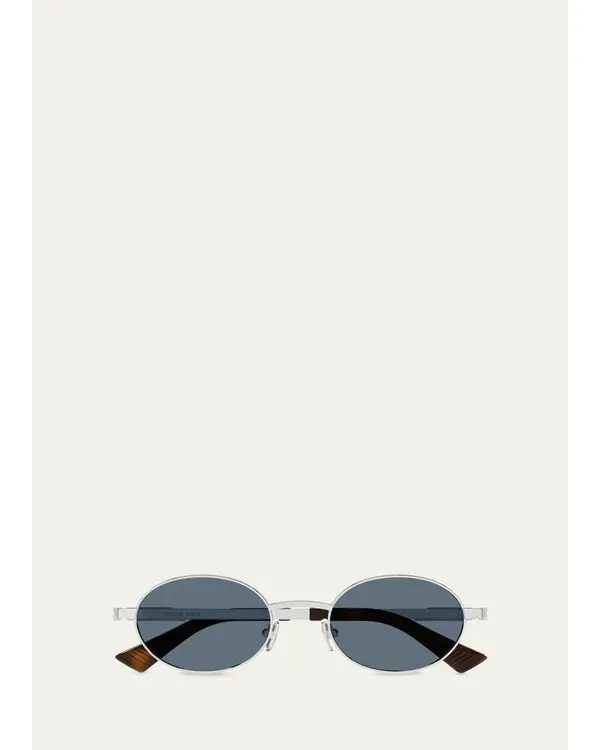 Bottega Veneta 52mm Oval Metal Sunglasses