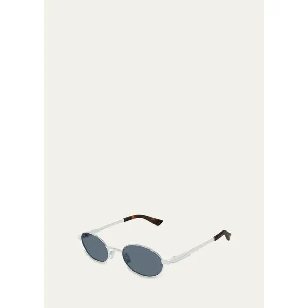 Bottega Veneta 52mm Oval Metal Sunglasses