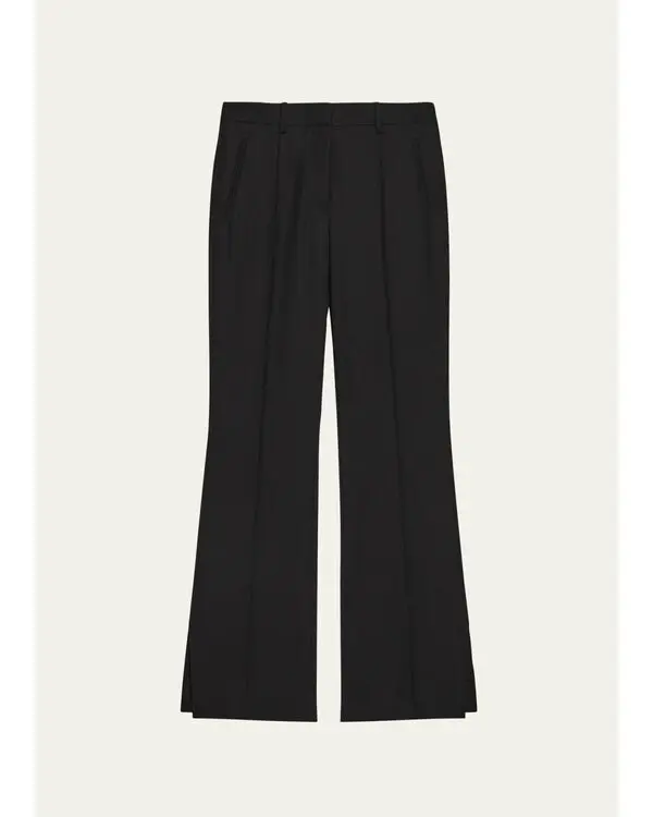 Helmut Lang Vented Wool Bootcut Pants